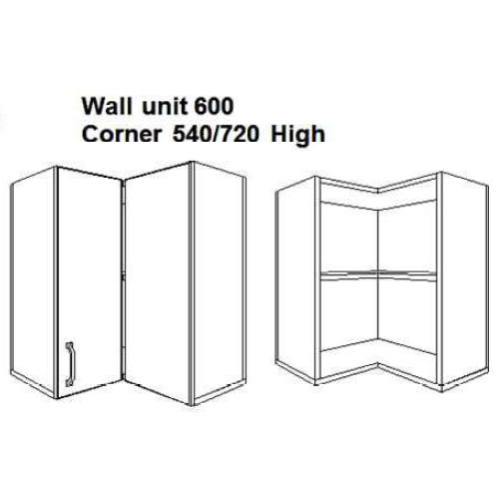 Wall Corner 600 (540mm Height Unit)